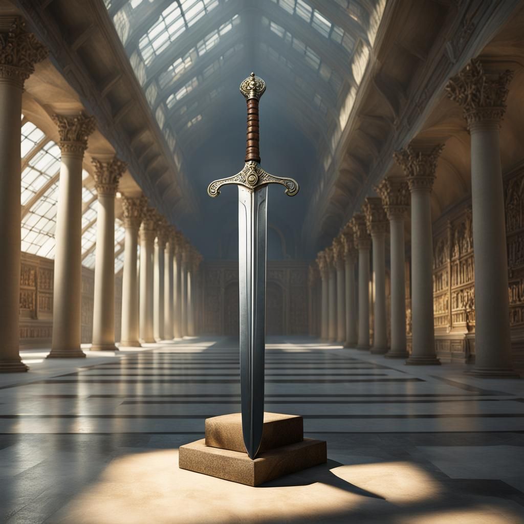 Zulficar, the Splitting Sword - AI Generated Artwork - NightCafe Creator