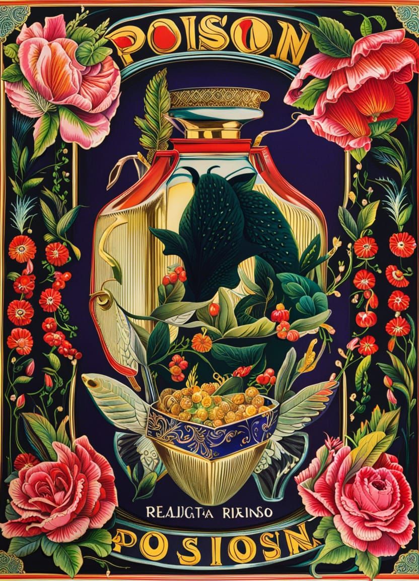 'Delicate Poison' (Book Cover) - AI Generated Artwork - NightCafe Creator