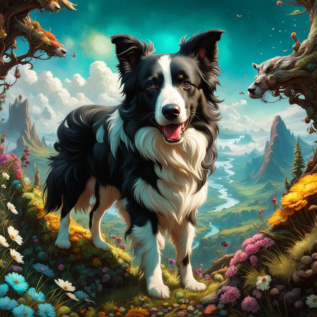 Border Collie - AI Generated Artwork - NightCafe Creator