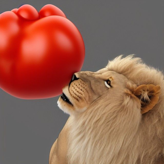 Fat lion tomato - AI Generated Artwork - NightCafe Creator