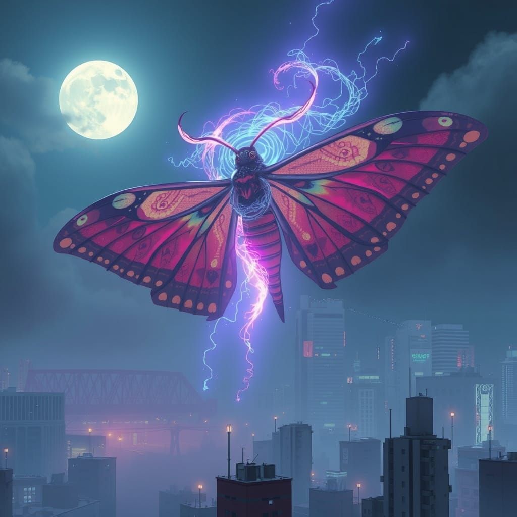 Mothra Energy Beam - Glowing Mothra Energy Beam Illuminates ...