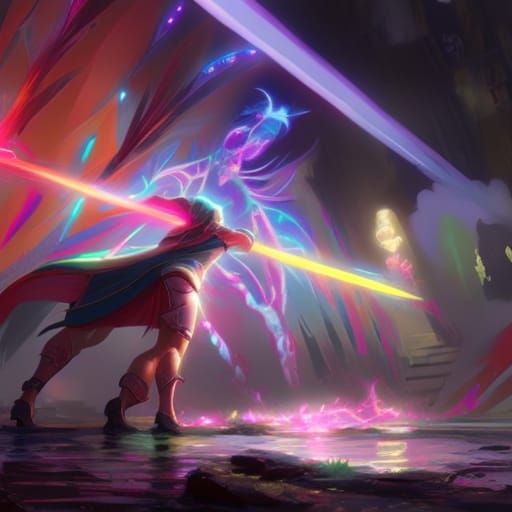 Hyperrealistic, splash art, concept art, mid shot, intricately detailed, color depth, dramatic ...