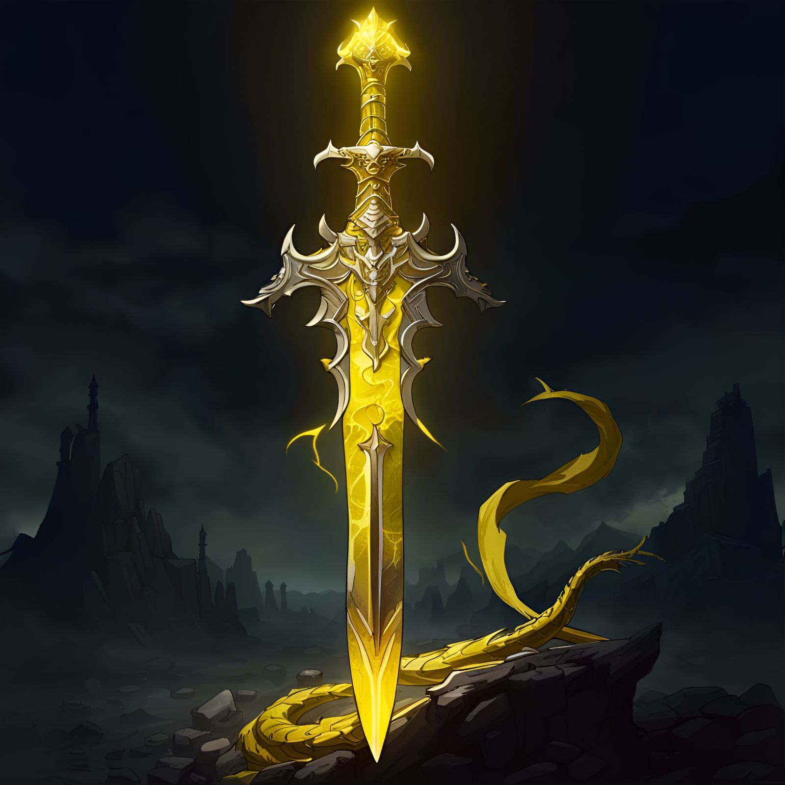 The Electric sword - AI Generated Artwork - NightCafe Creator