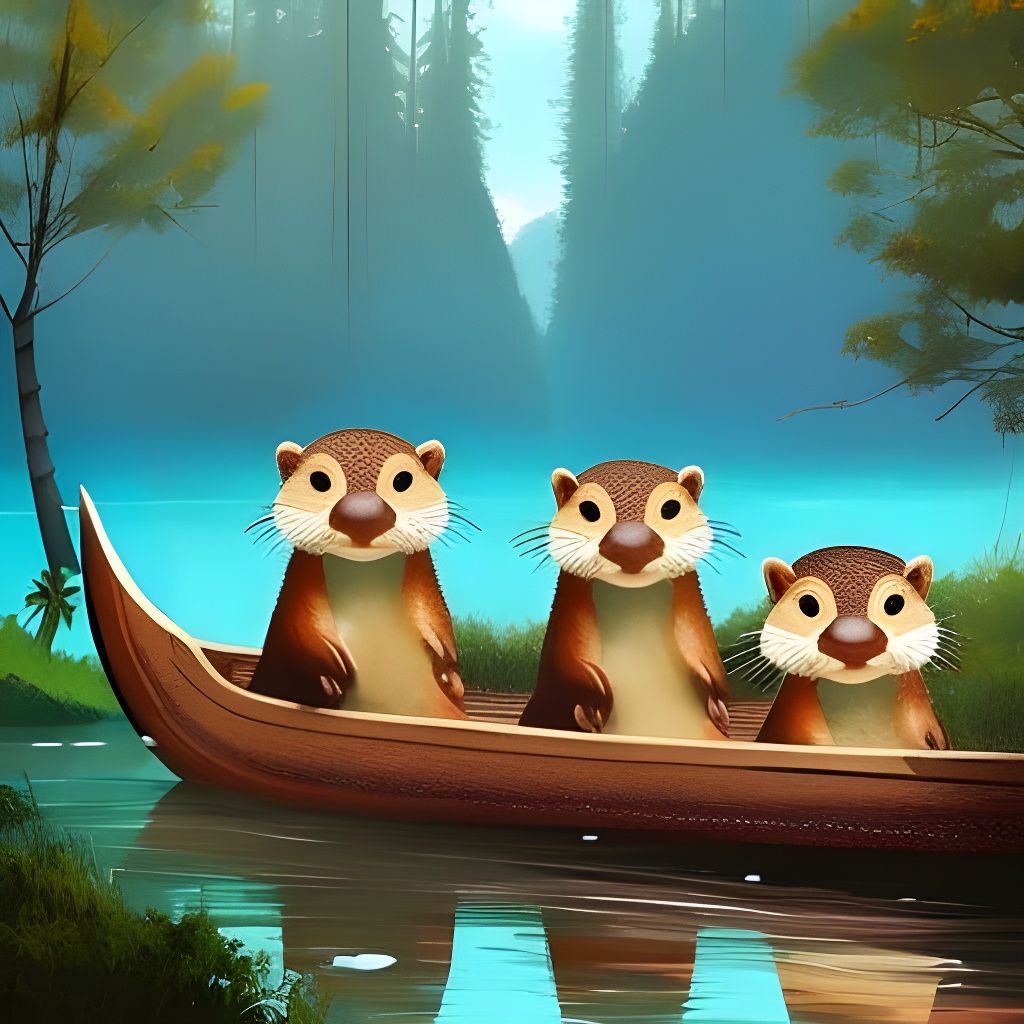 Team Otters at training - AI Generated Artwork - NightCafe Creator
