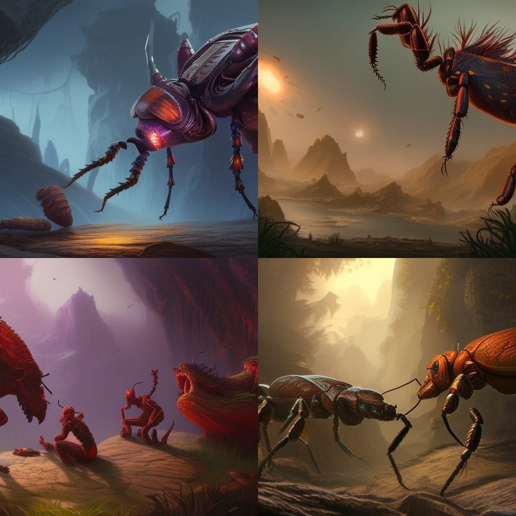 The Gang Crawling Insect - AI Generated Artwork - NightCafe Creator