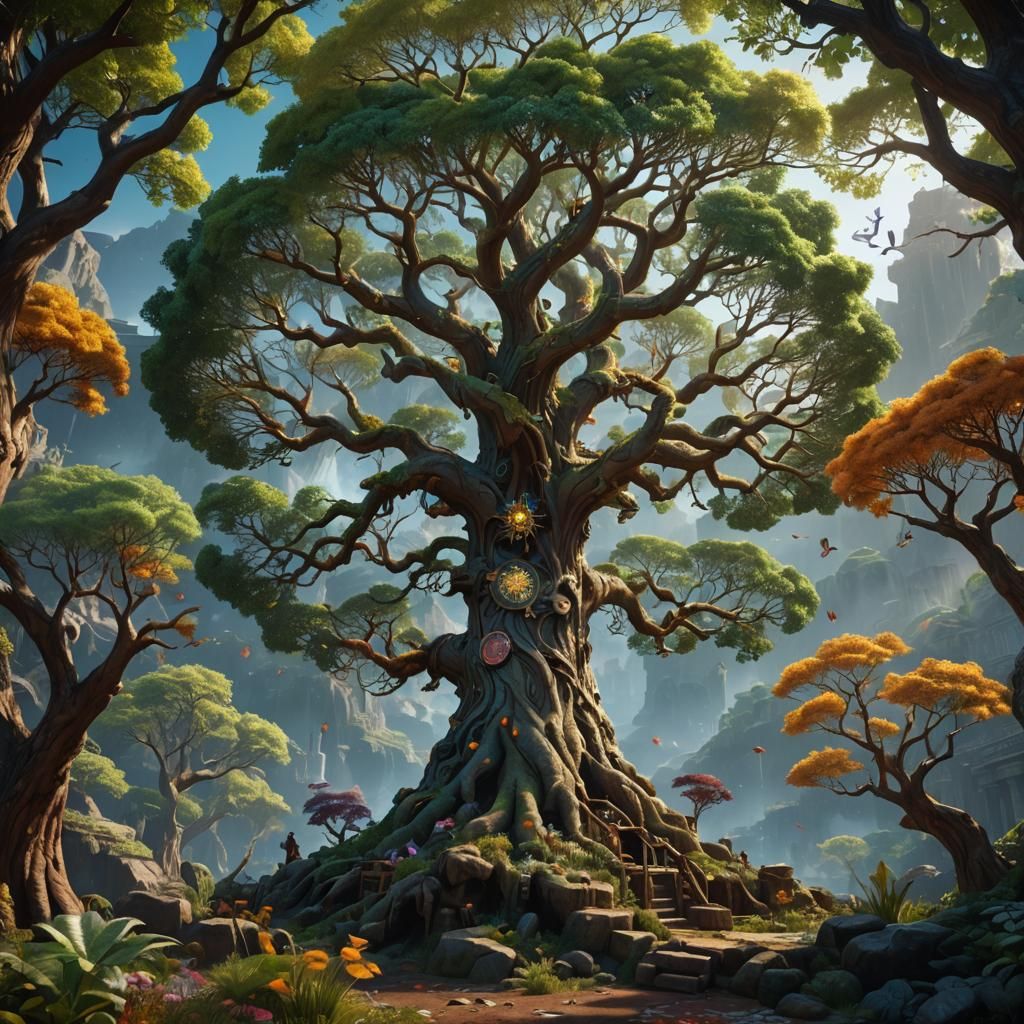 a tree of life - AI Generated Artwork - NightCafe Creator