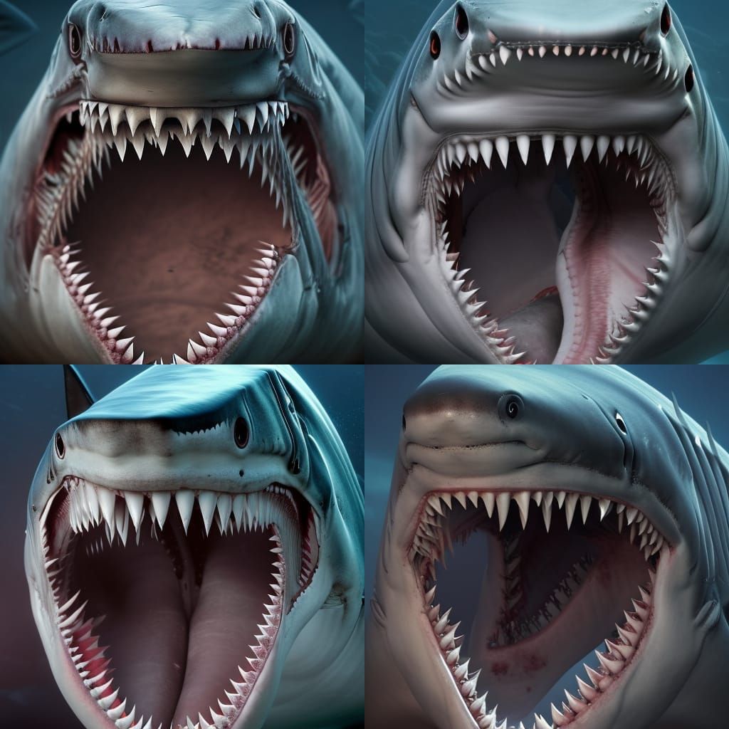 ☢ The Radioactive Mega Sharks 🦈 - AI Generated Artwork - NightCafe Creator