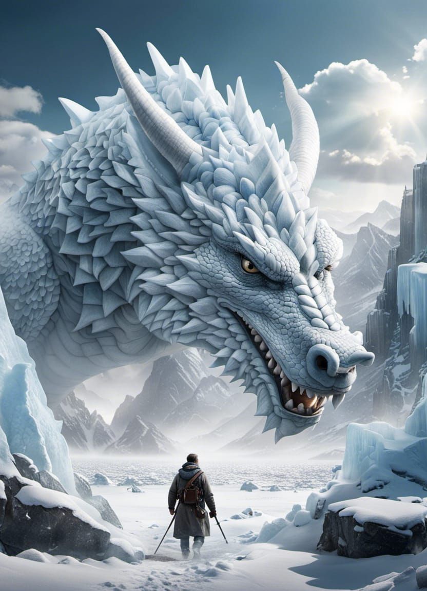 Snow creature - AI Generated Artwork - NightCafe Creator