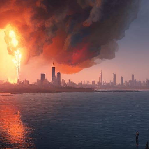 Nuke in New York - AI Generated Artwork - NightCafe Creator