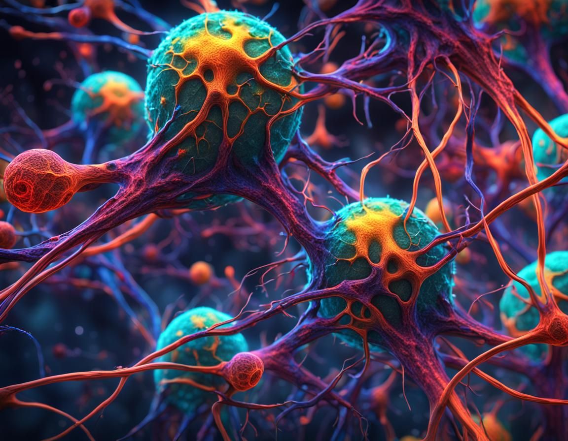 Colorful Neurons - AI Generated Artwork - NightCafe Creator