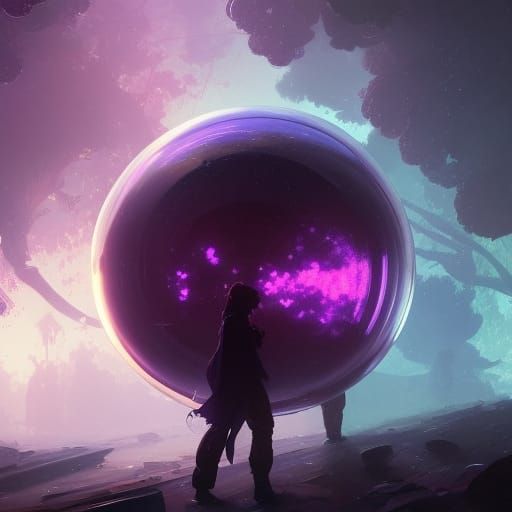 Orchid Orb - AI Generated Artwork - NightCafe Creator