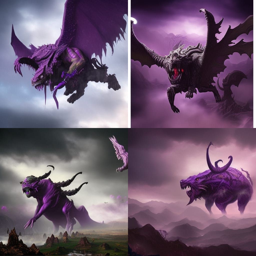 one eyed one horned flying purple people eater - AI Generated Artwork ...