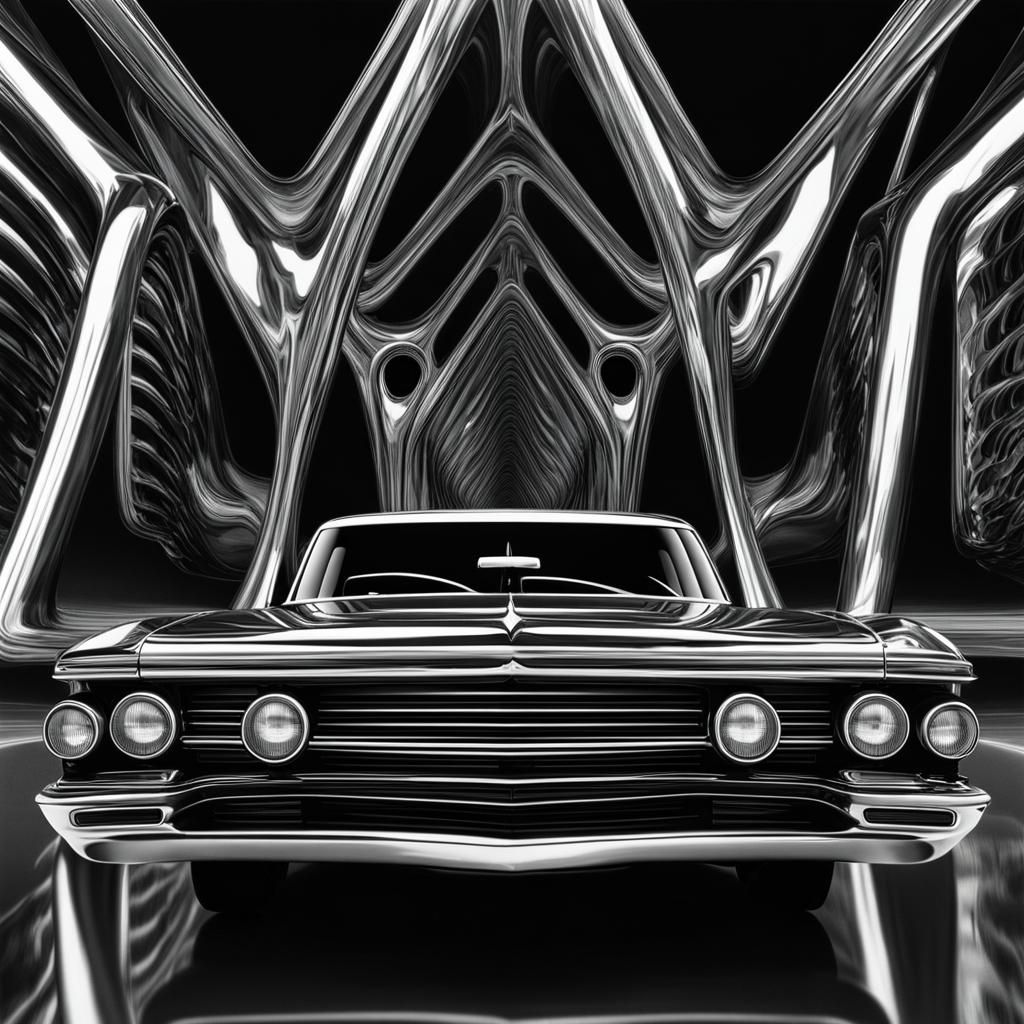 Chrome Monster - AI Generated Artwork - NightCafe Creator