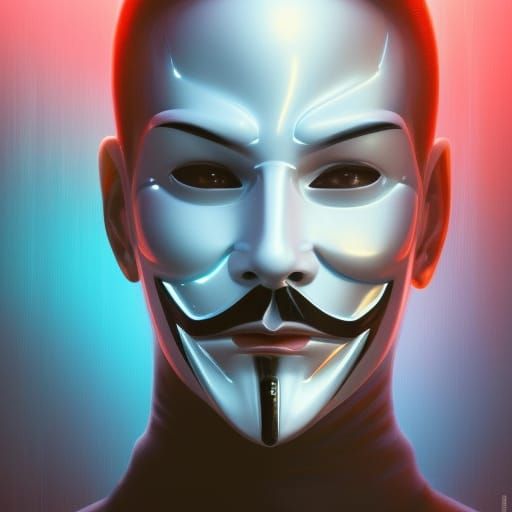 Anonymous guy forks mask, the matrix, cyber, neon matrix, coding ...