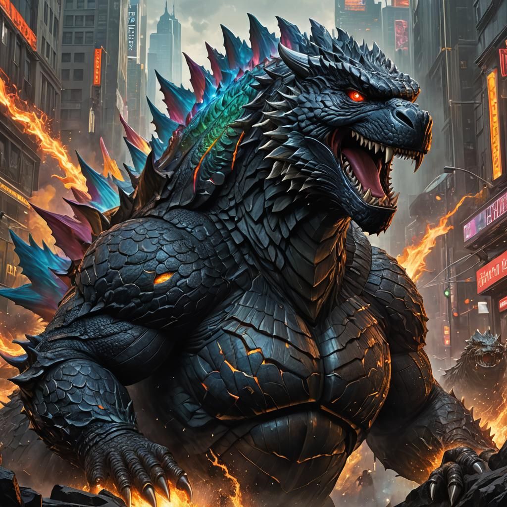 Godzilla - AI Generated Artwork - NightCafe Creator