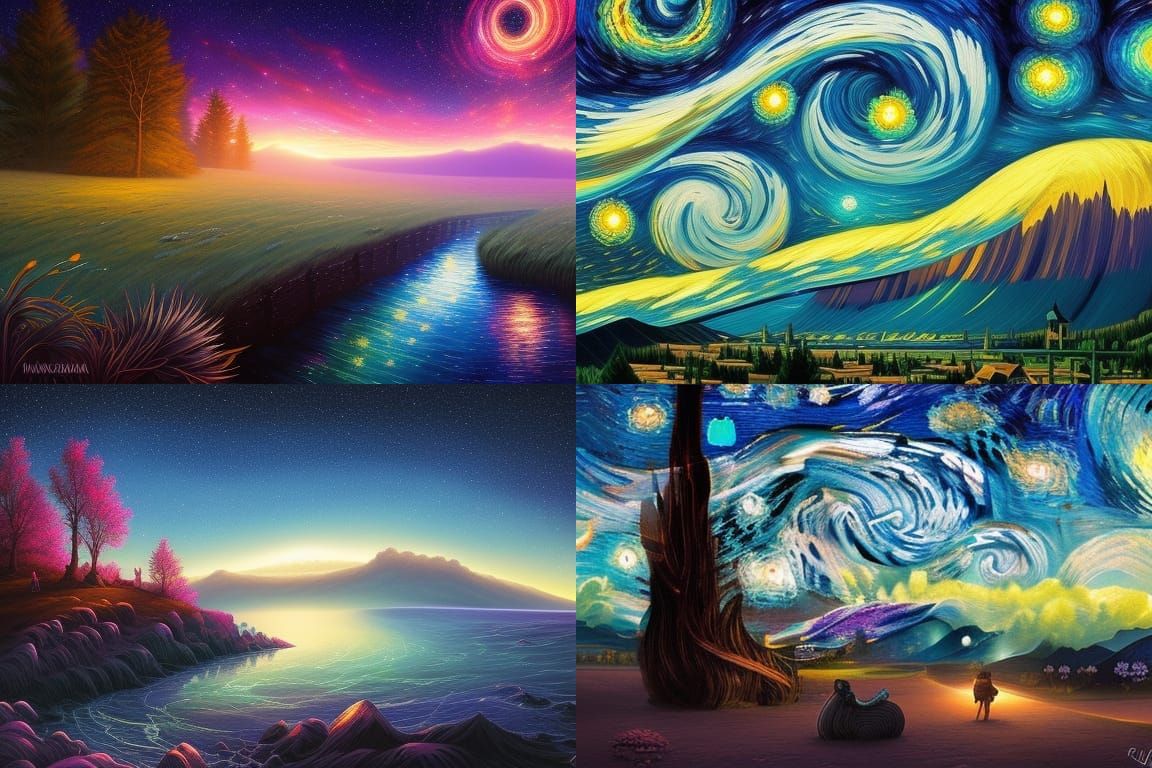 Starry Night by Dan Mumford, Cyril Rolando and M.W Kaluta,16k ...