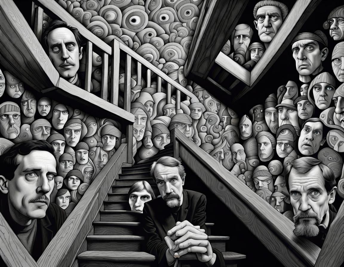 Disembodied Faces eyes hands faces eyes hands Monty Python flying ...