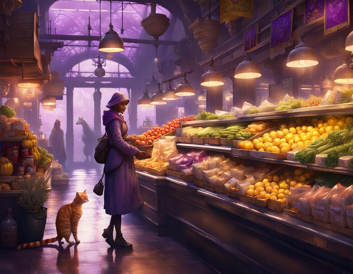 Shopping with a friend - AI Generated Artwork - NightCafe Creator