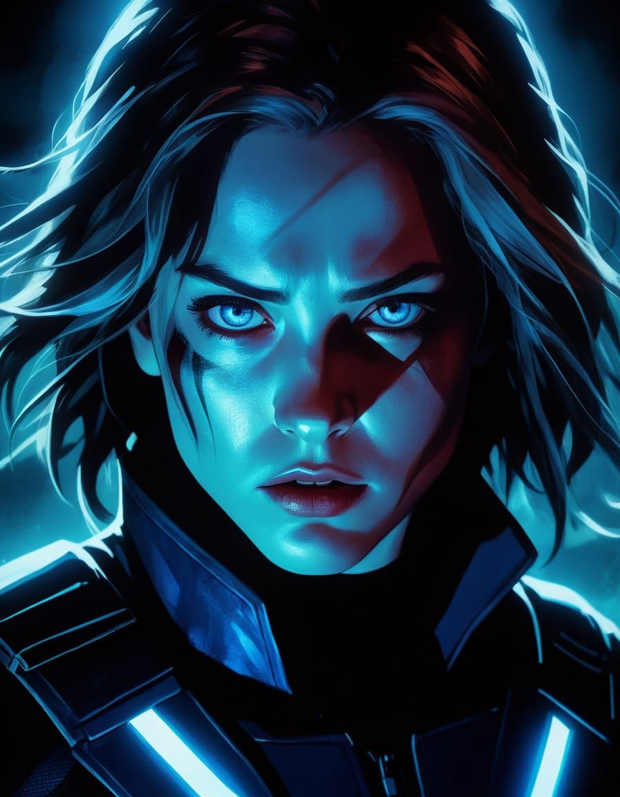 Cinematic Rogue from Marvel's X-Men in Comic Book ... - AI Art
