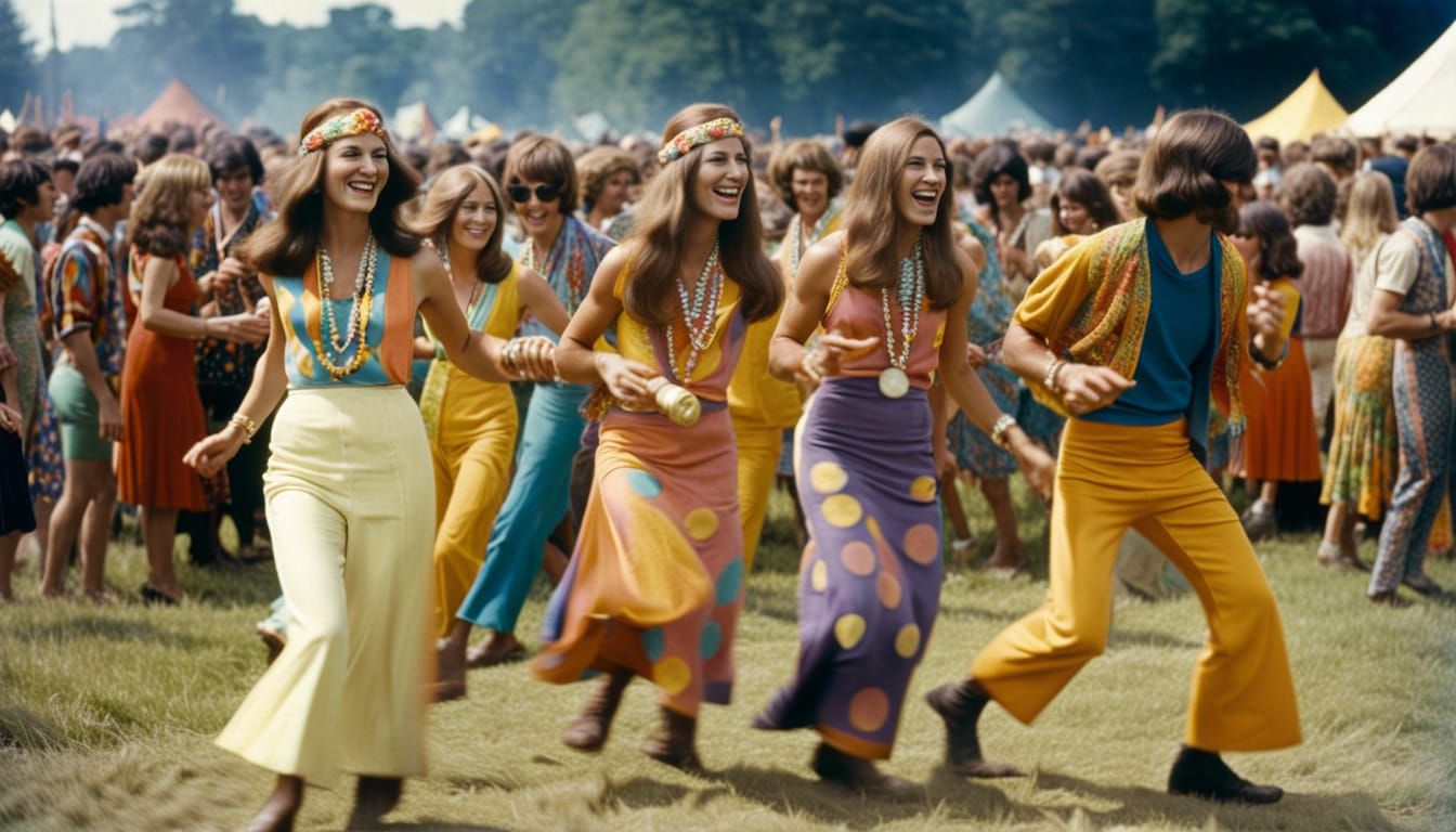 Woodstock - feel the music - AI Generated Artwork - NightCafe Creator