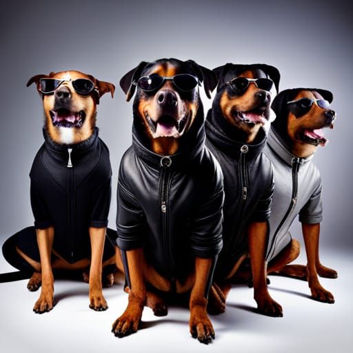 Rockin' Rotties - AI Generated Artwork - NightCafe Creator