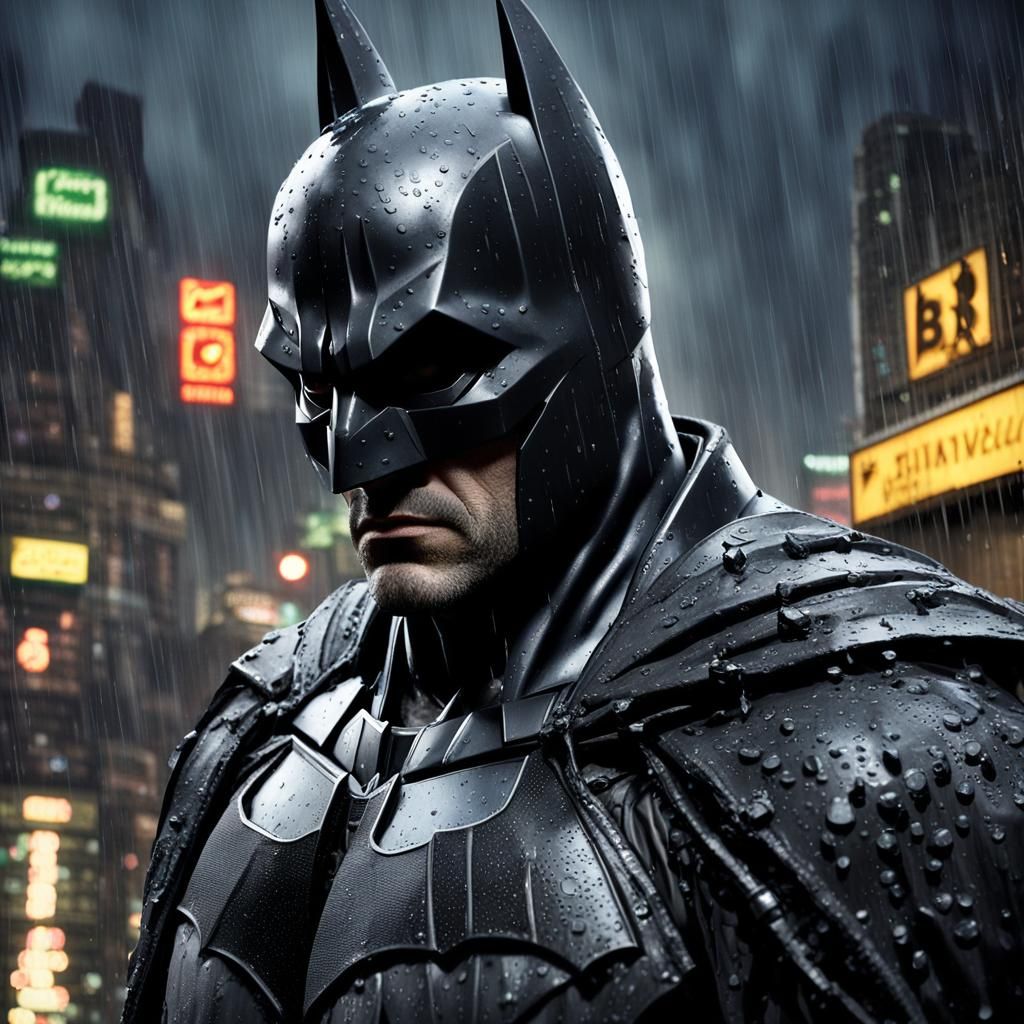 Batman looking down into the city - AI Generated Artwork - NightCafe ...