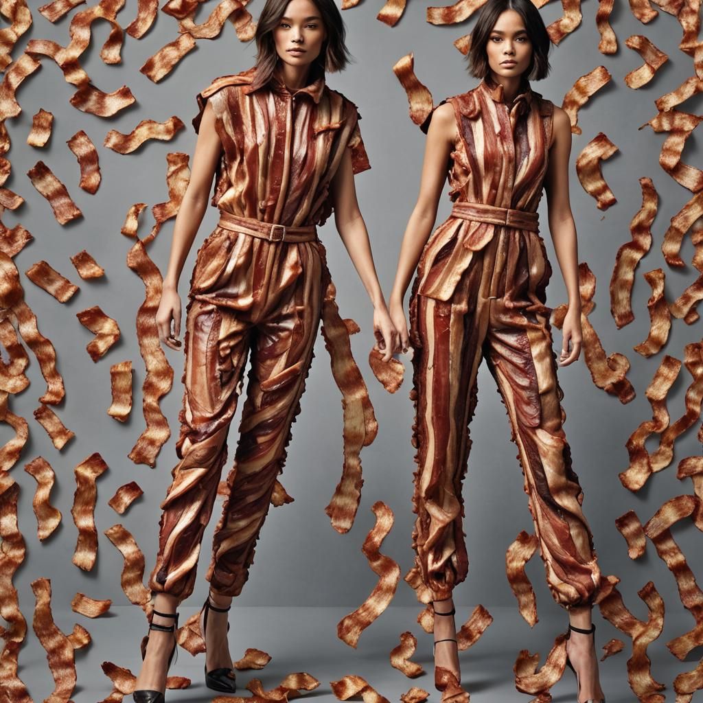 Bacon lady - AI Generated Artwork - NightCafe Creator