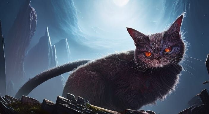 Alien Cat - AI Generated Artwork - NightCafe Creator
