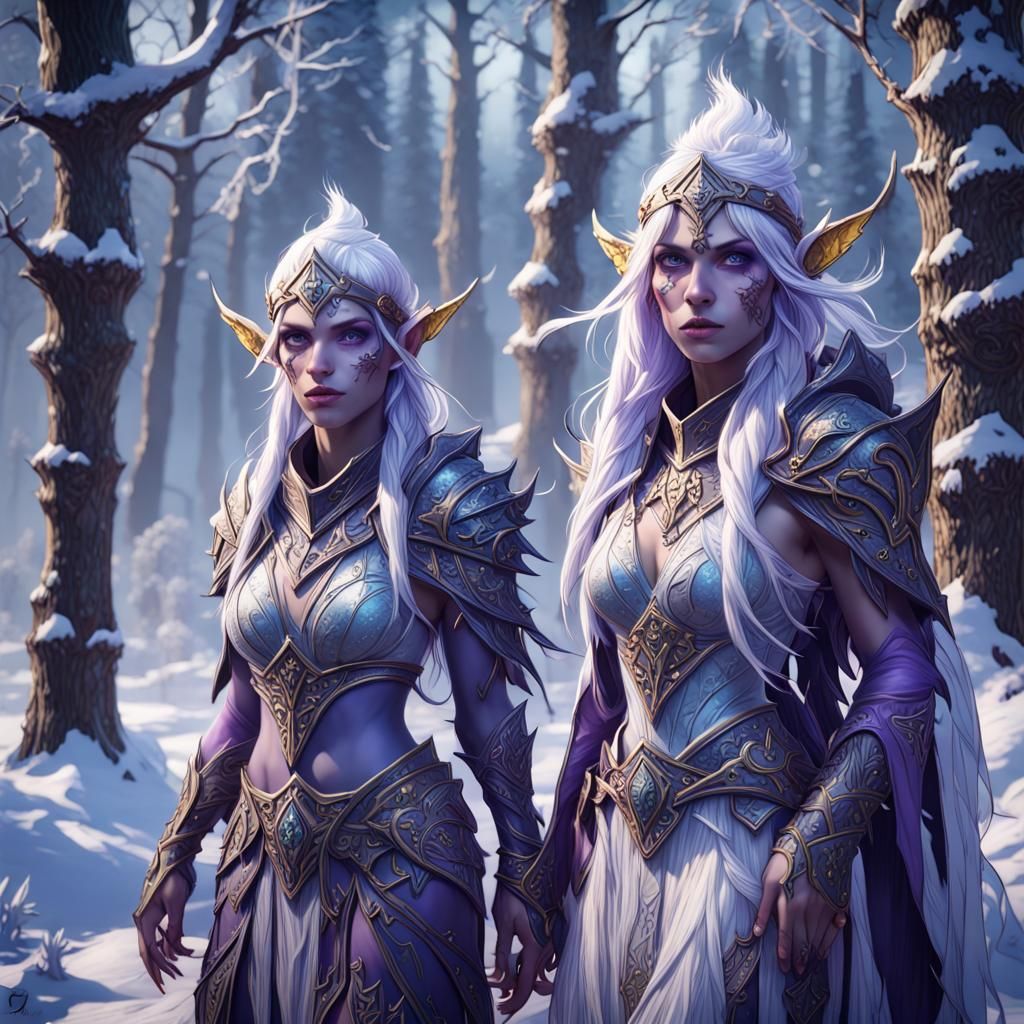 frost elves - AI Generated Artwork - NightCafe Creator