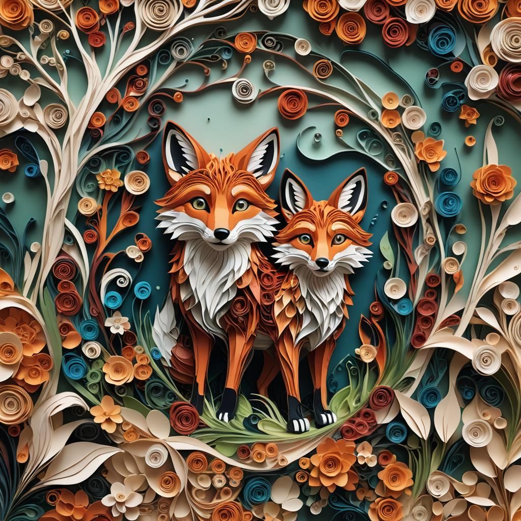 QUILLING CREATIONS - AI Generated Artwork - NightCafe Creator