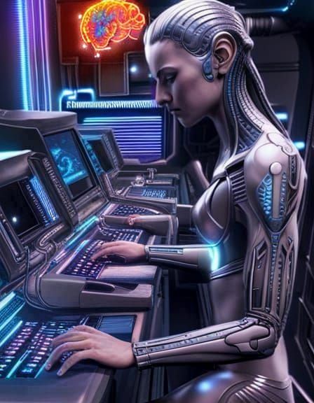Cyborg_computer - AI Generated Artwork - NightCafe Creator