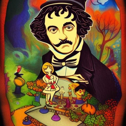 " Edgar Allan Poe " - AI Generated Artwork - NightCafe Creator