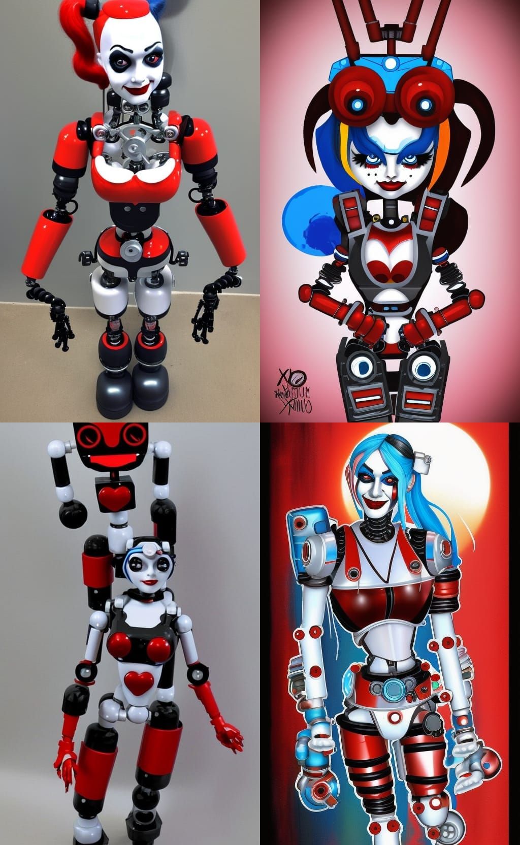 mechanical harley quinn robot ♥️♠️🤖 - AI Generated Artwork - NightCafe ...