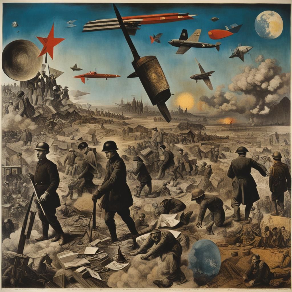 Dadaism of WWI - AI Generated Artwork - NightCafe Creator