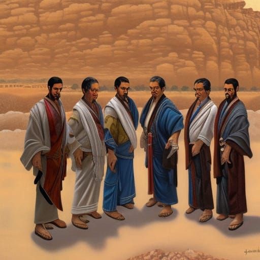 The Matronymic Men of Habu-kei-Einei - AI Generated Artwork - NightCafe ...