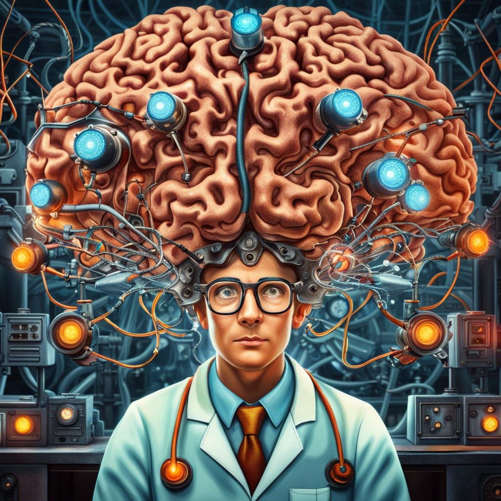 science creating science - AI Generated Artwork - NightCafe Creator