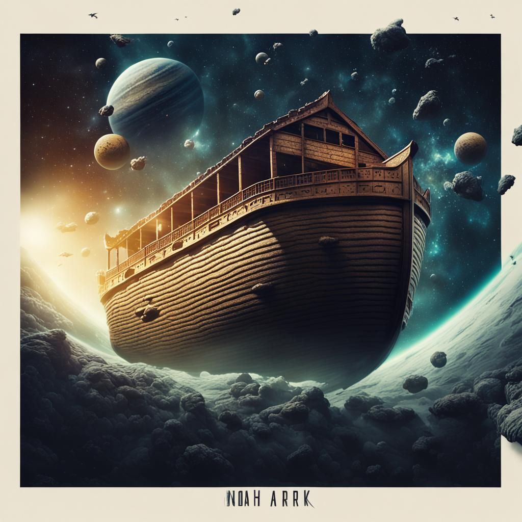 Noah's Ark floating through space - AI Generated Artwork - NightCafe ...