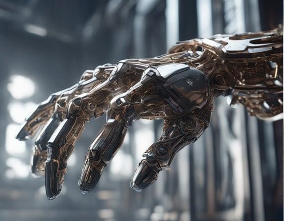 Android Hand intricate details - AI Generated Artwork - NightCafe Creator