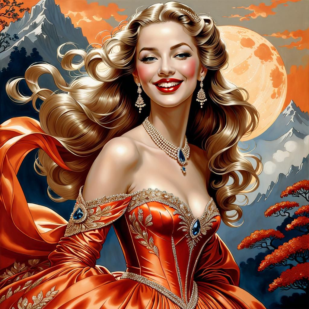 Orange beauty - AI Generated Artwork - NightCafe Creator