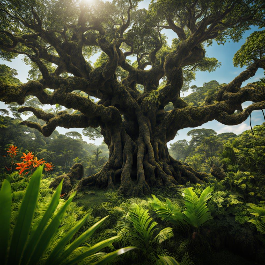 1000-year-old tree - Ancient Tree Thrives in Tropical Parad...