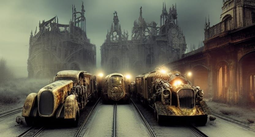 Graveyard Train - Ballad for Beelzebub : r/nightcafe