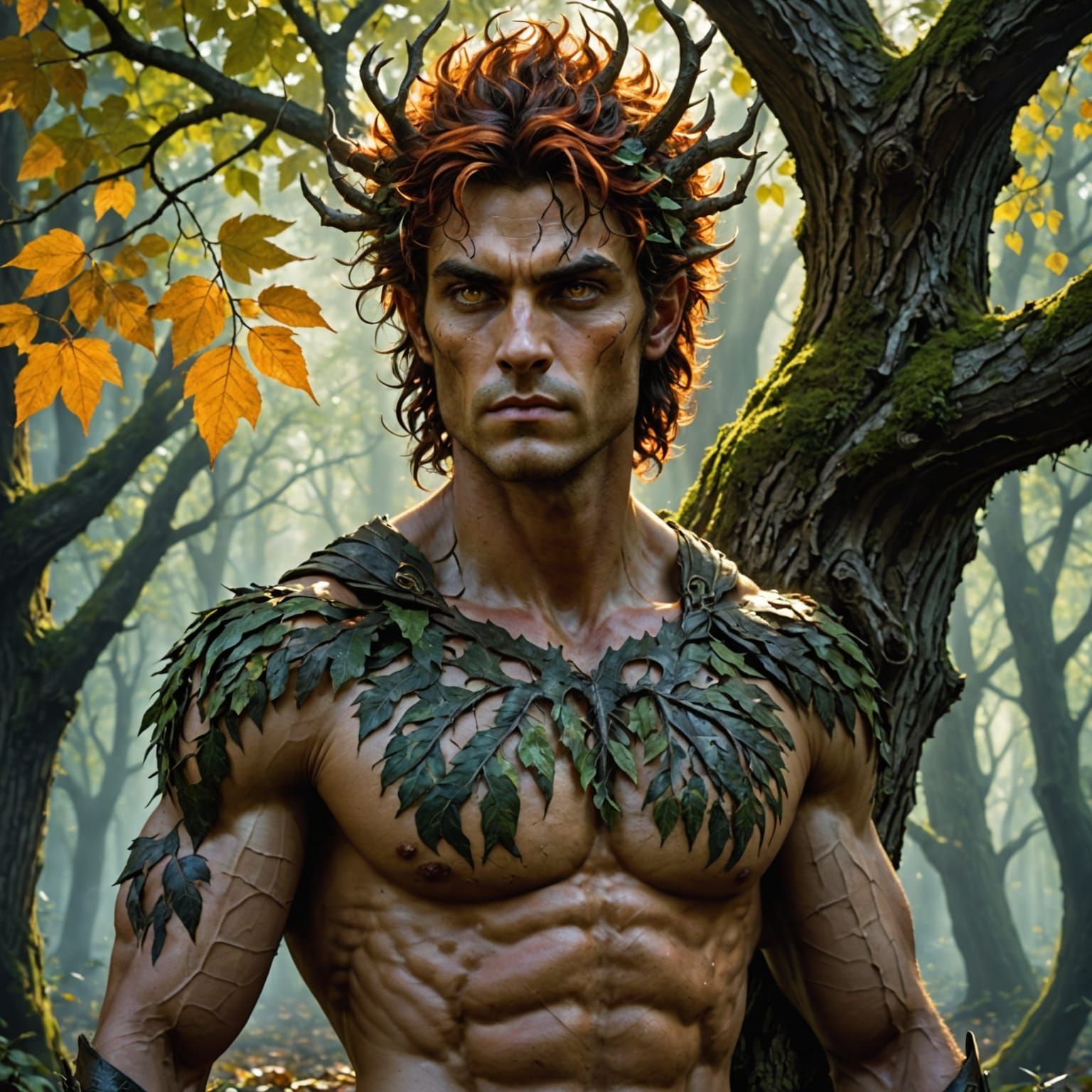 Moonlit Fae Emerges from Ancient Woodland - AI Art