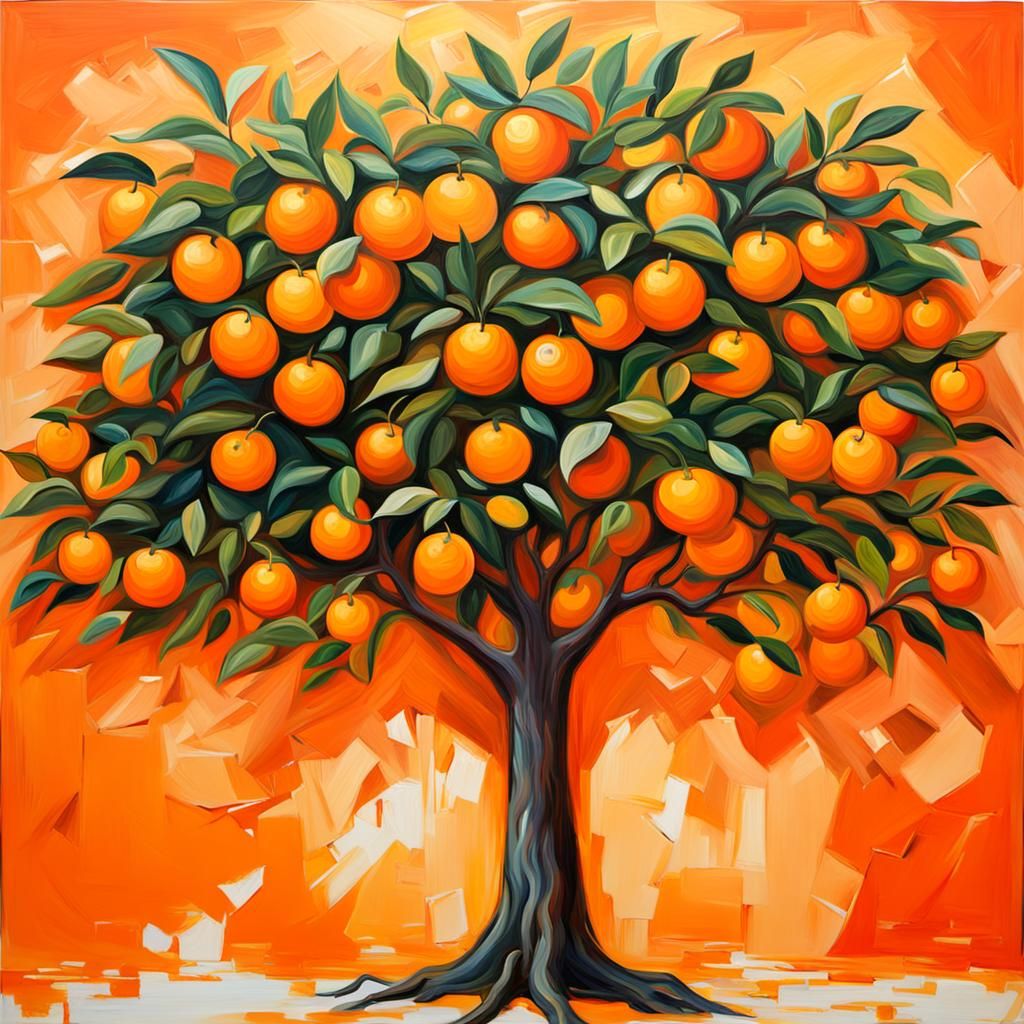 Orange Tree - AI Generated Artwork - NightCafe Creator