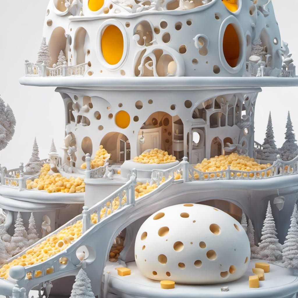 Dream House Made of Cheese for Mice 🐁 - AI Generated Artwork ...