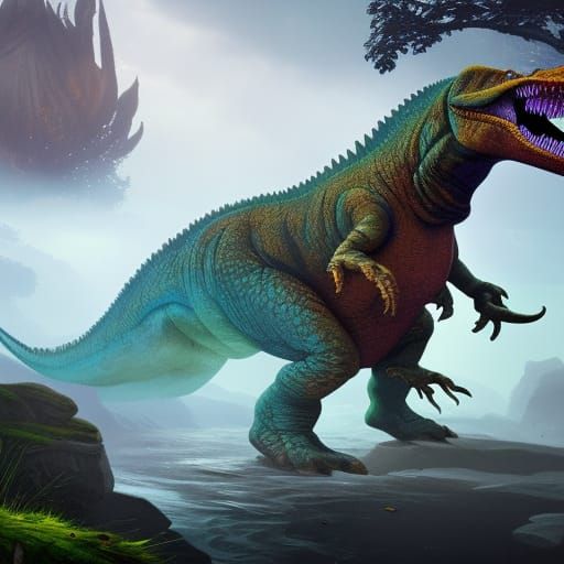 Little Rex - Looking for his Lunch - AI Generated Artwork - NightCafe ...