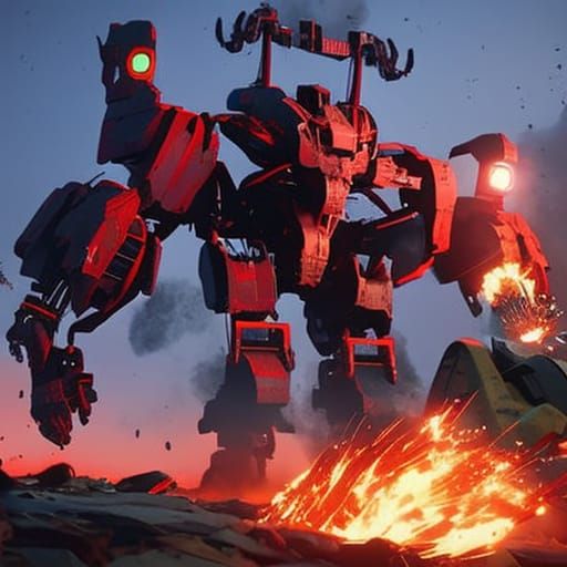 Dragon mecha - AI Generated Artwork - NightCafe Creator