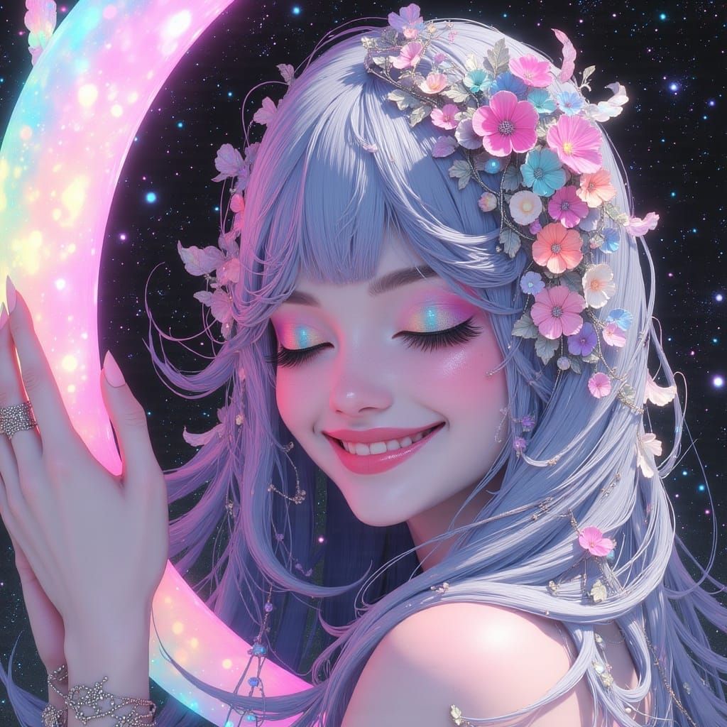 Most beautiful woman with pale skin with rai...