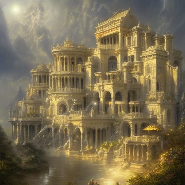 A Moment for a Massive Structure in Time - AI Generated Artwork ...