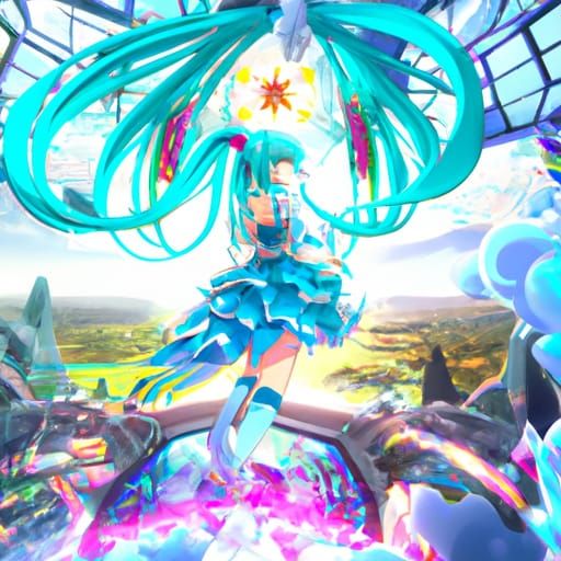 hatsune miku creation myth, cosmobousou@p, magical mirai 2022 - AI ...