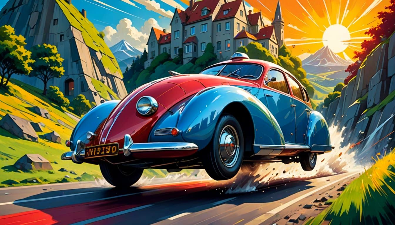 The handling of old cars can sometimes be described as eccentric...